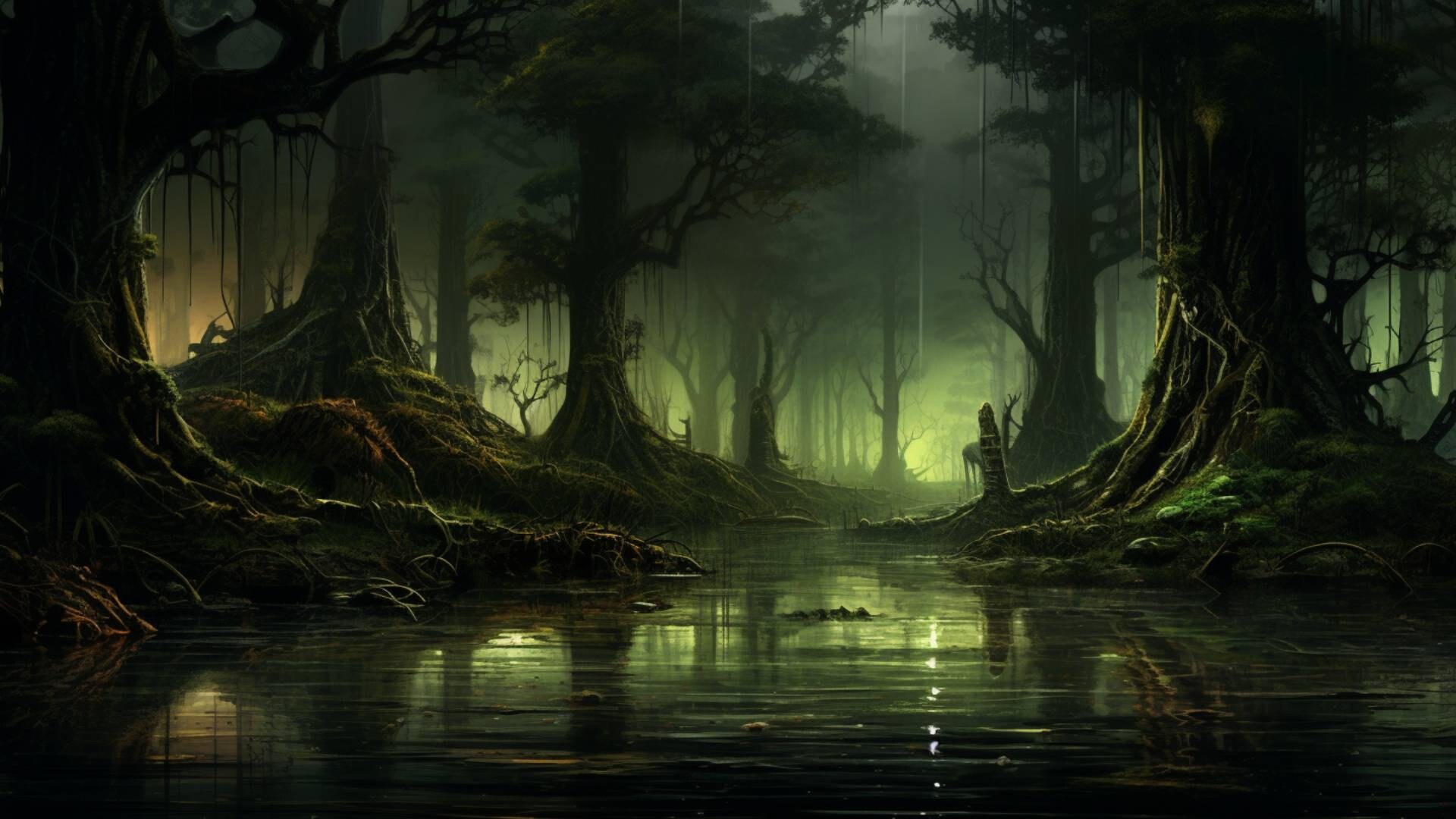 NHC - Dark Swamp Backgrounds in 2D Assets - UE Marketplace